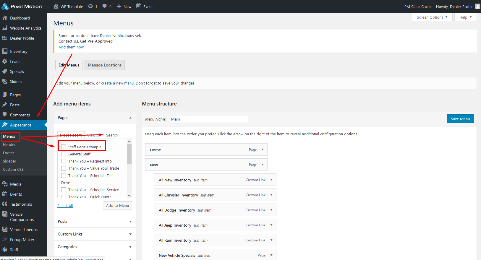 Updating and Managing Staff | Pixel Motion
